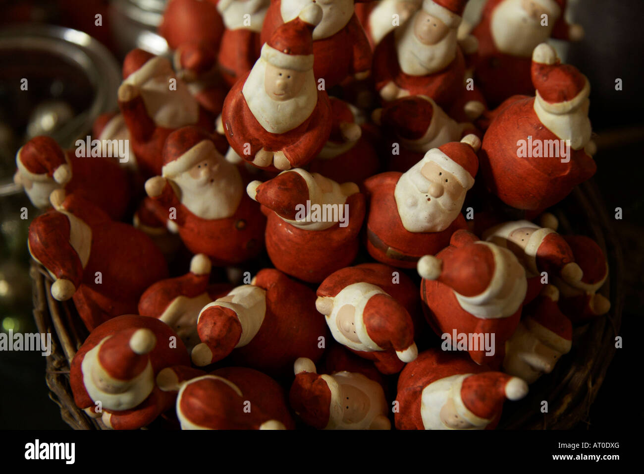 many small Santa Claus Stock Photo - Alamy