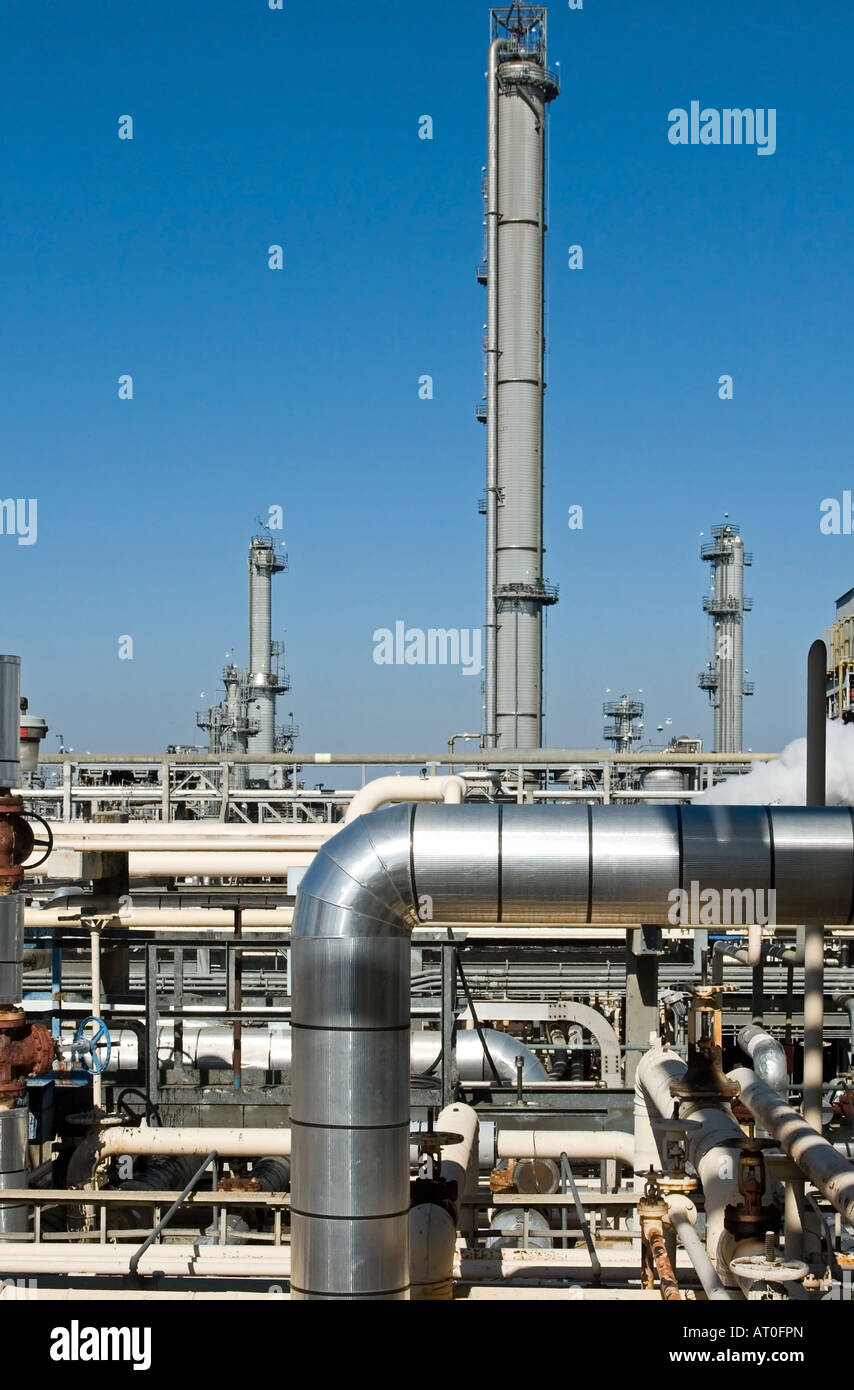The industrial scale of an oil refinery and its systems Stock Photo - Alamy