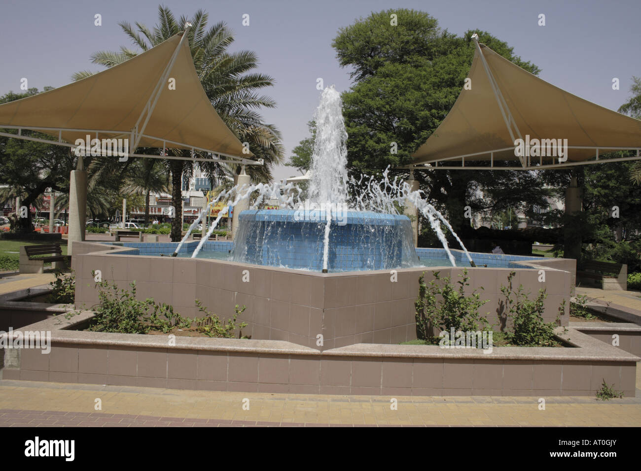 park and fountain in down town Al Ain, United Arab Emirates. Photo by ...