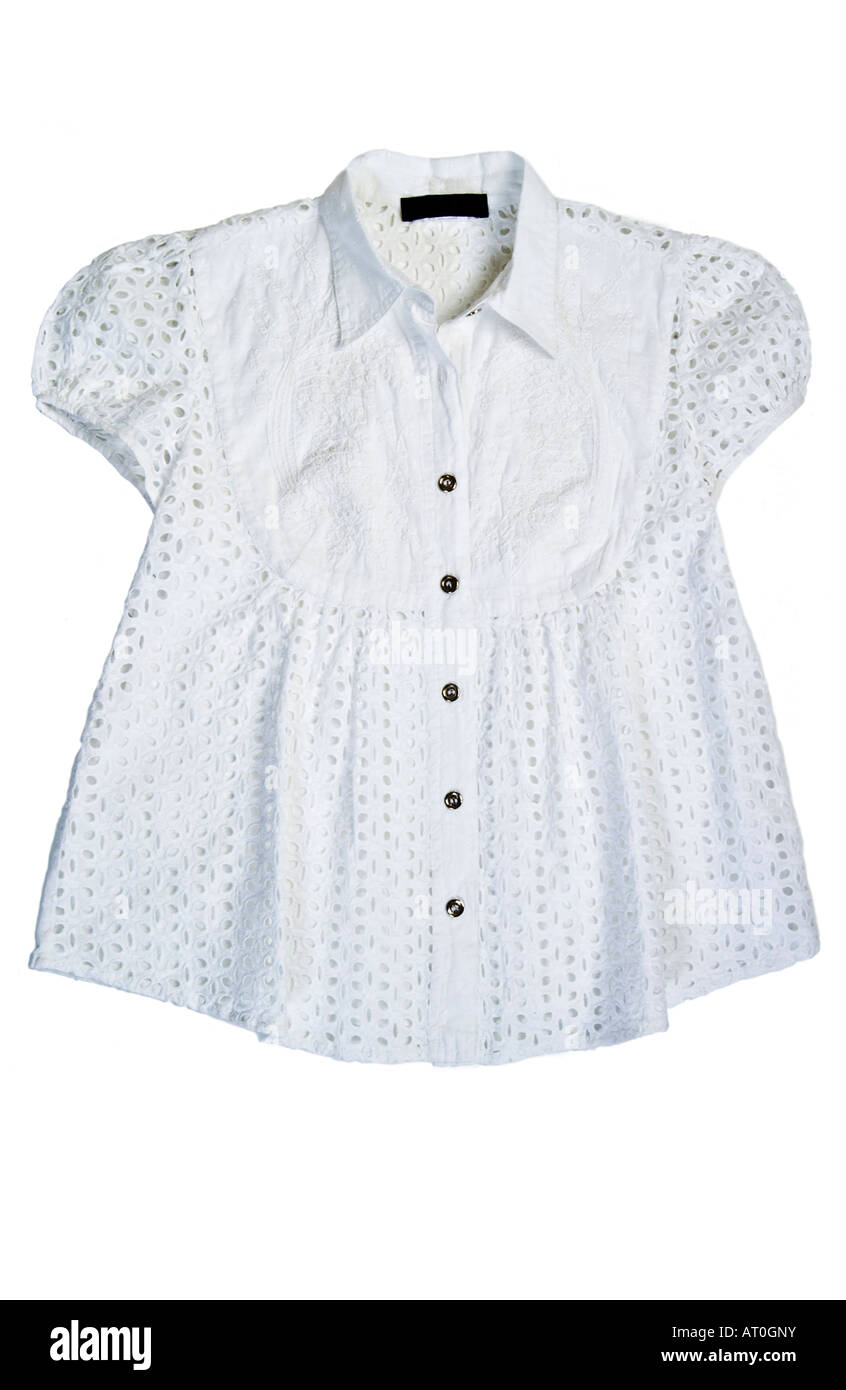 White cotton blouse hi-res stock photography and images - Alamy