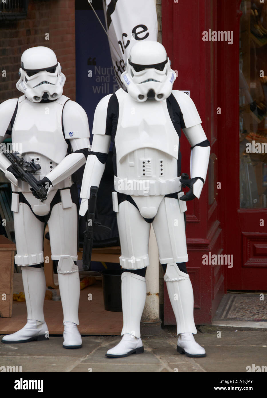 Stormtroopers Star Wars characters in Chesterfield Derbyshire England ...