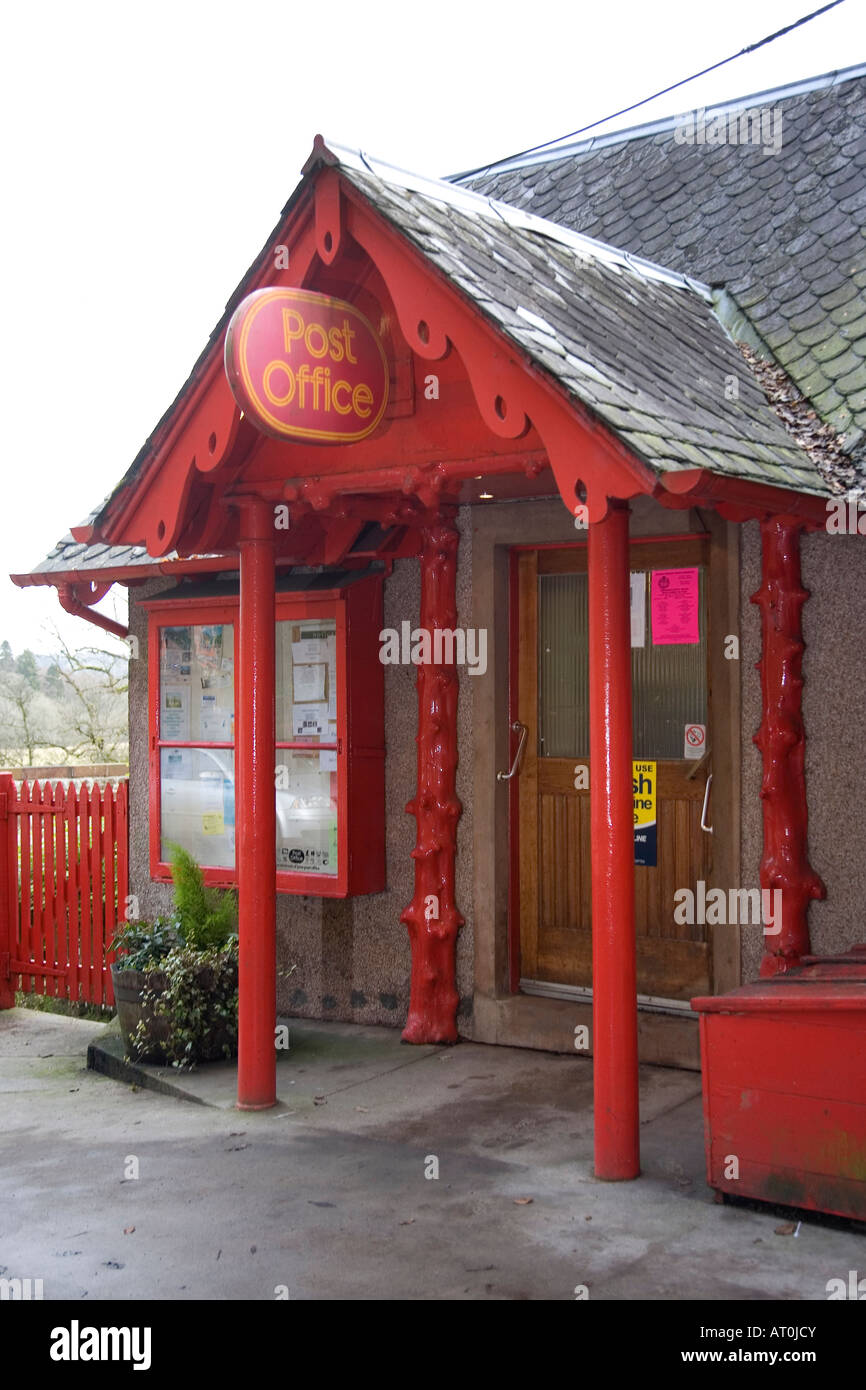 Bridge of Cally Rural Post Office Blairgowrie Scotland uk Stock Photo ...