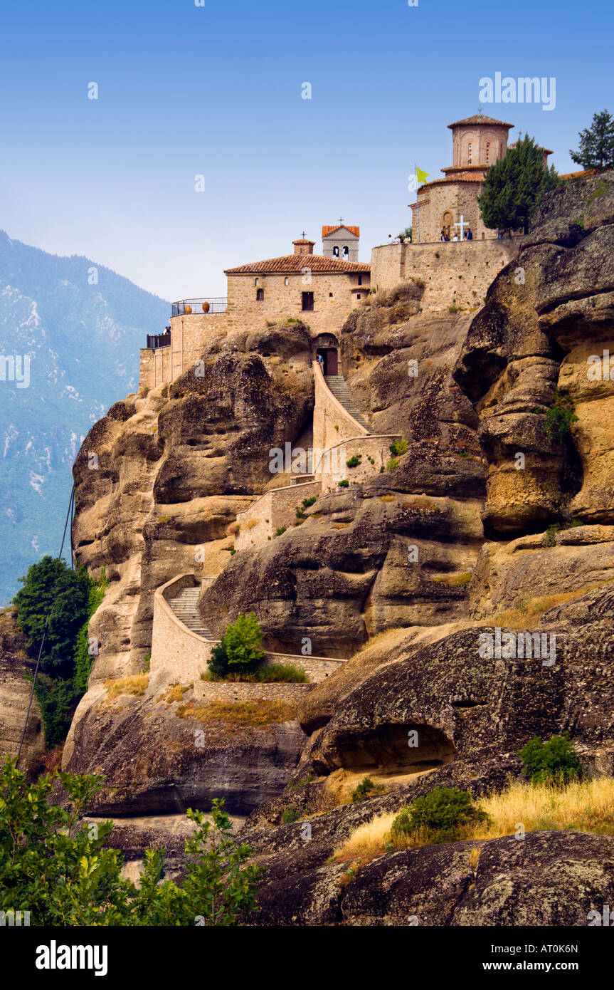 The monastery of Varlaam Moni Varlaam at Meteora and Kalambaka Greece ...