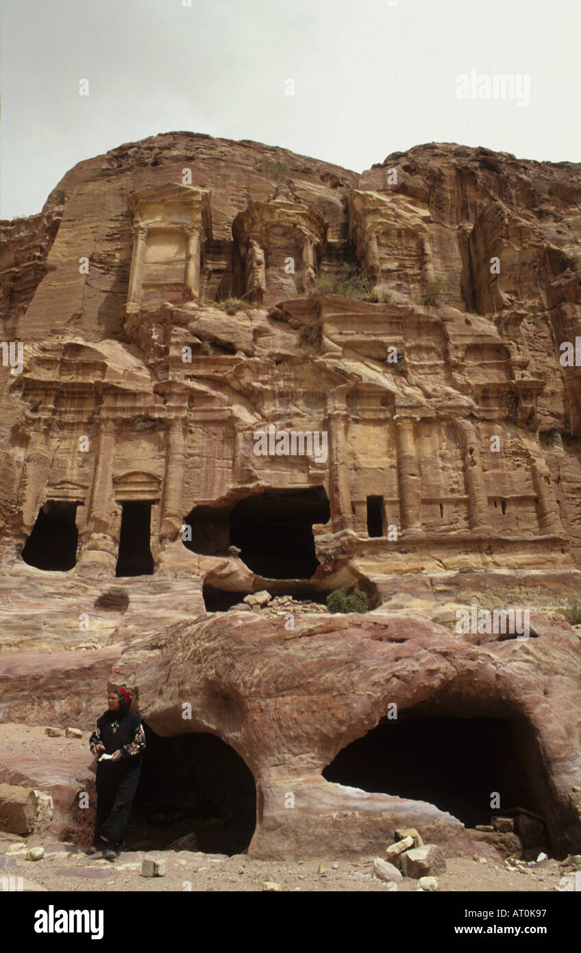 Nabatean Temple Petra Jordan Nabatean art Stock Photo - Alamy