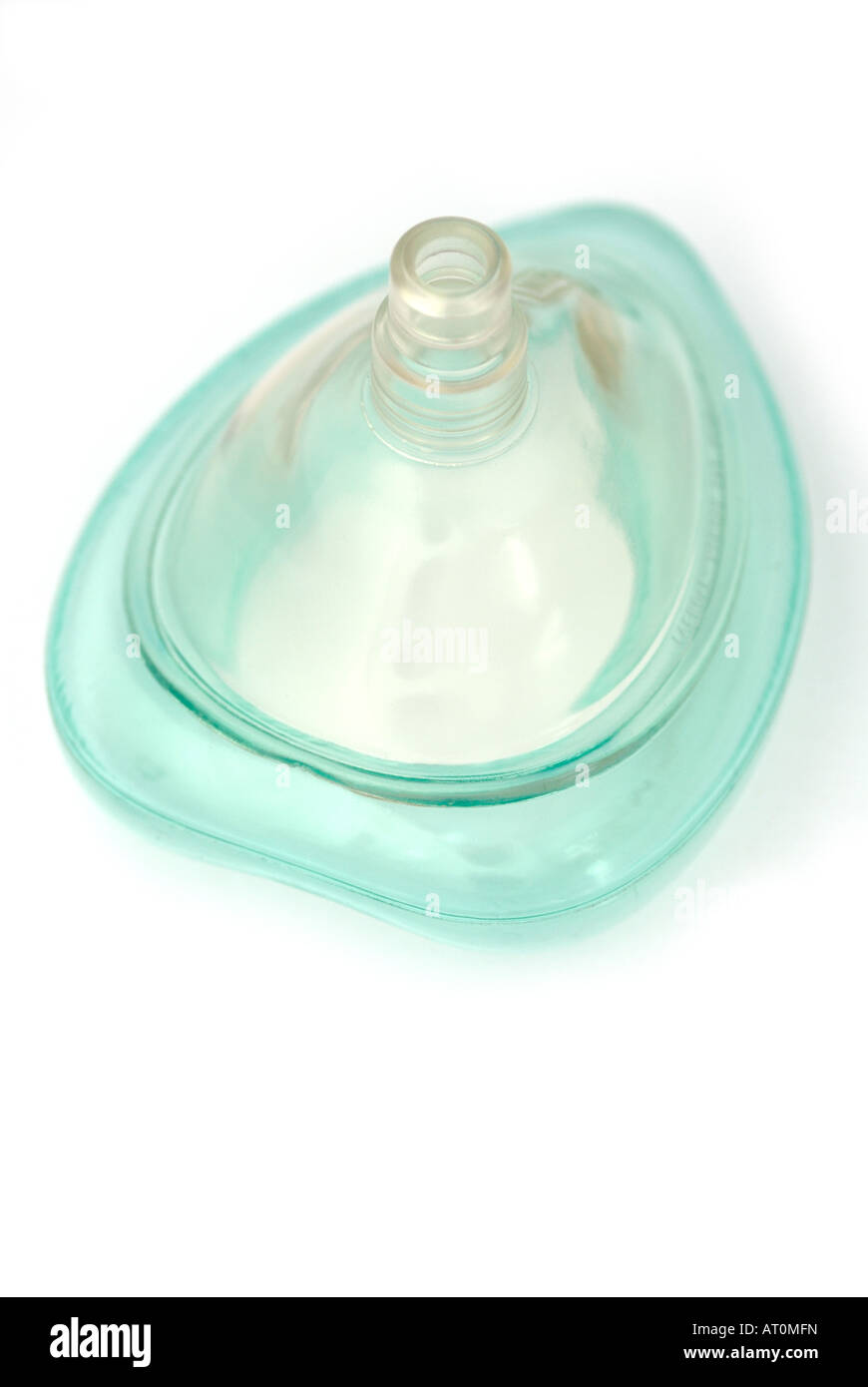 Portrait image of a Resuscitation mask against a white background Stock ...