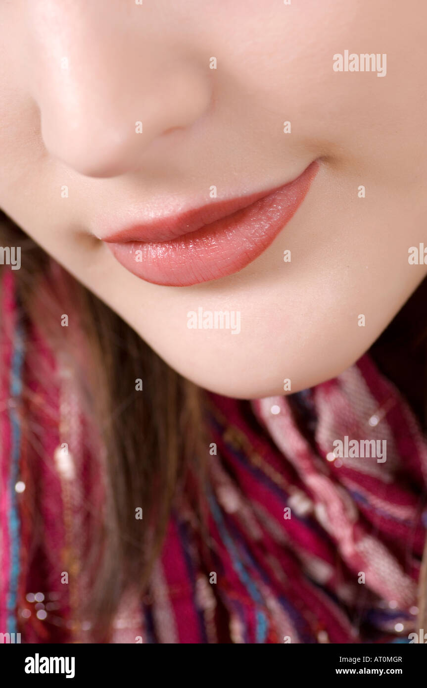 woman lips smiling Stock Photo - Alamy