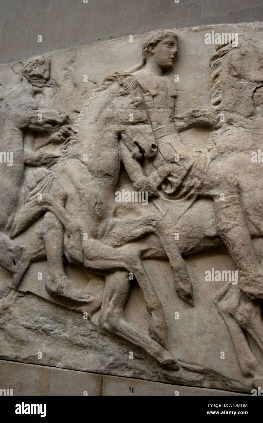 The Elgin Marbles from the Parthenon in Athens, Greece on show in the ...