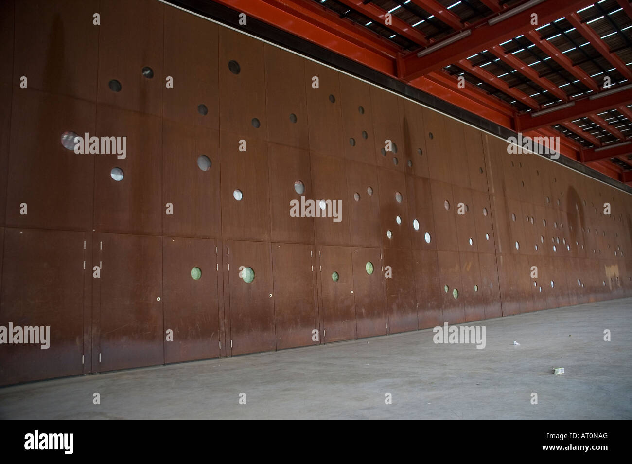 Details in buildings of the Forum Area. Barcelona Stock Photo - Alamy