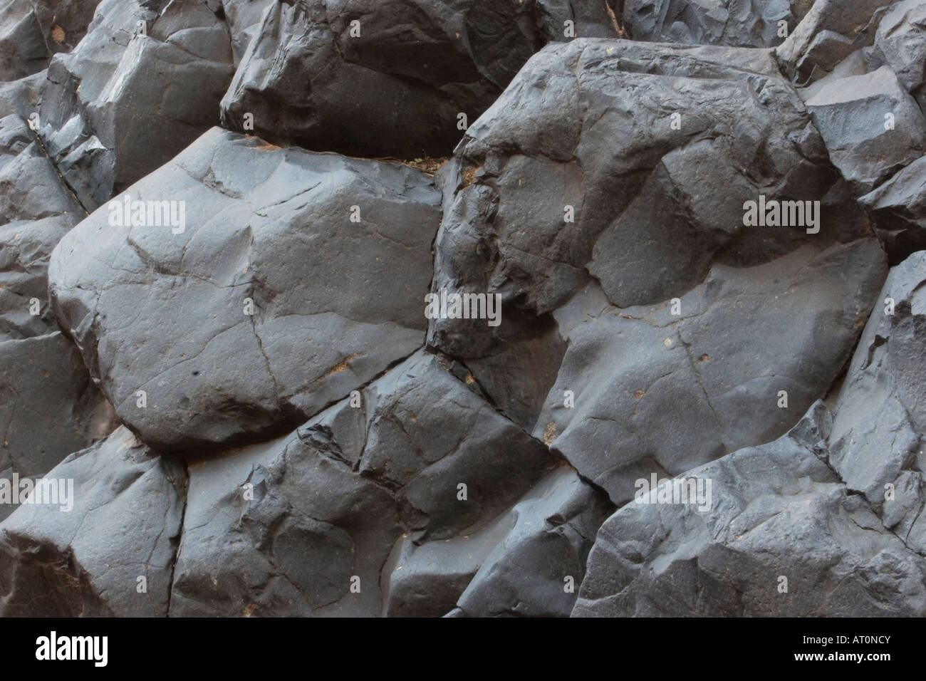 Columnar basalt detail Stock Photo - Alamy