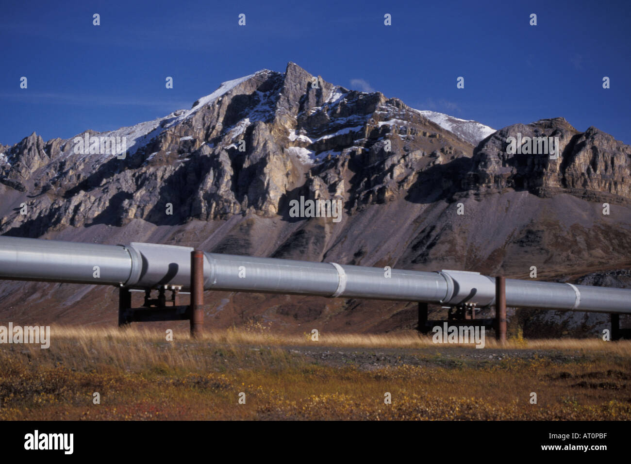 Alaska oil pipeline as it winds hi-res stock photography and images - Alamy