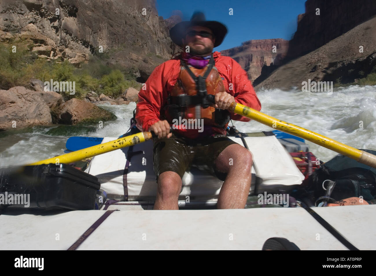 Rowing Lava Falls Rapid Colorado River MR Stock Photo - Alamy