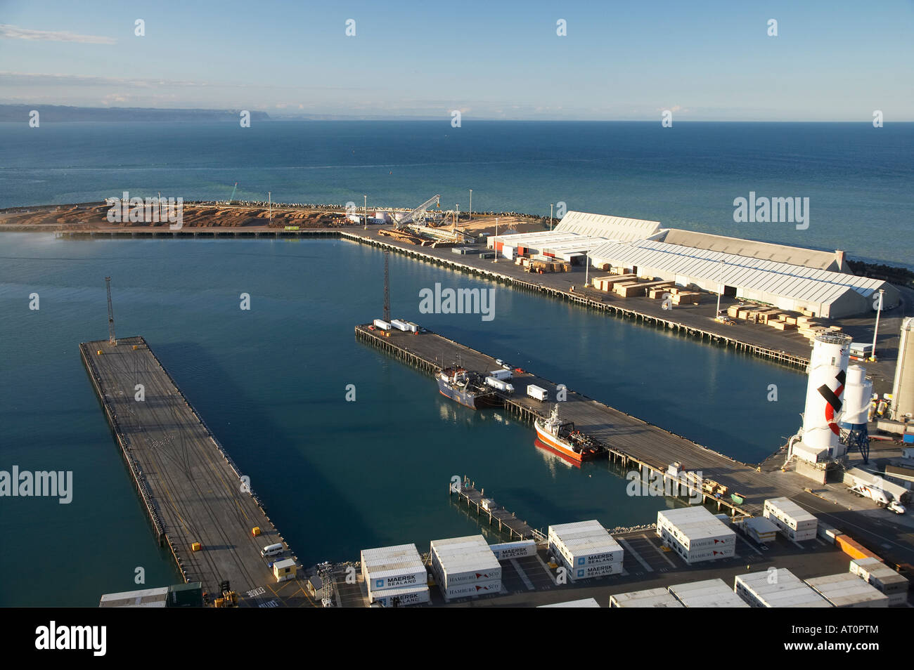 Port of Napier Hawkes Bay North Island New Zealand Stock Photo - Alamy