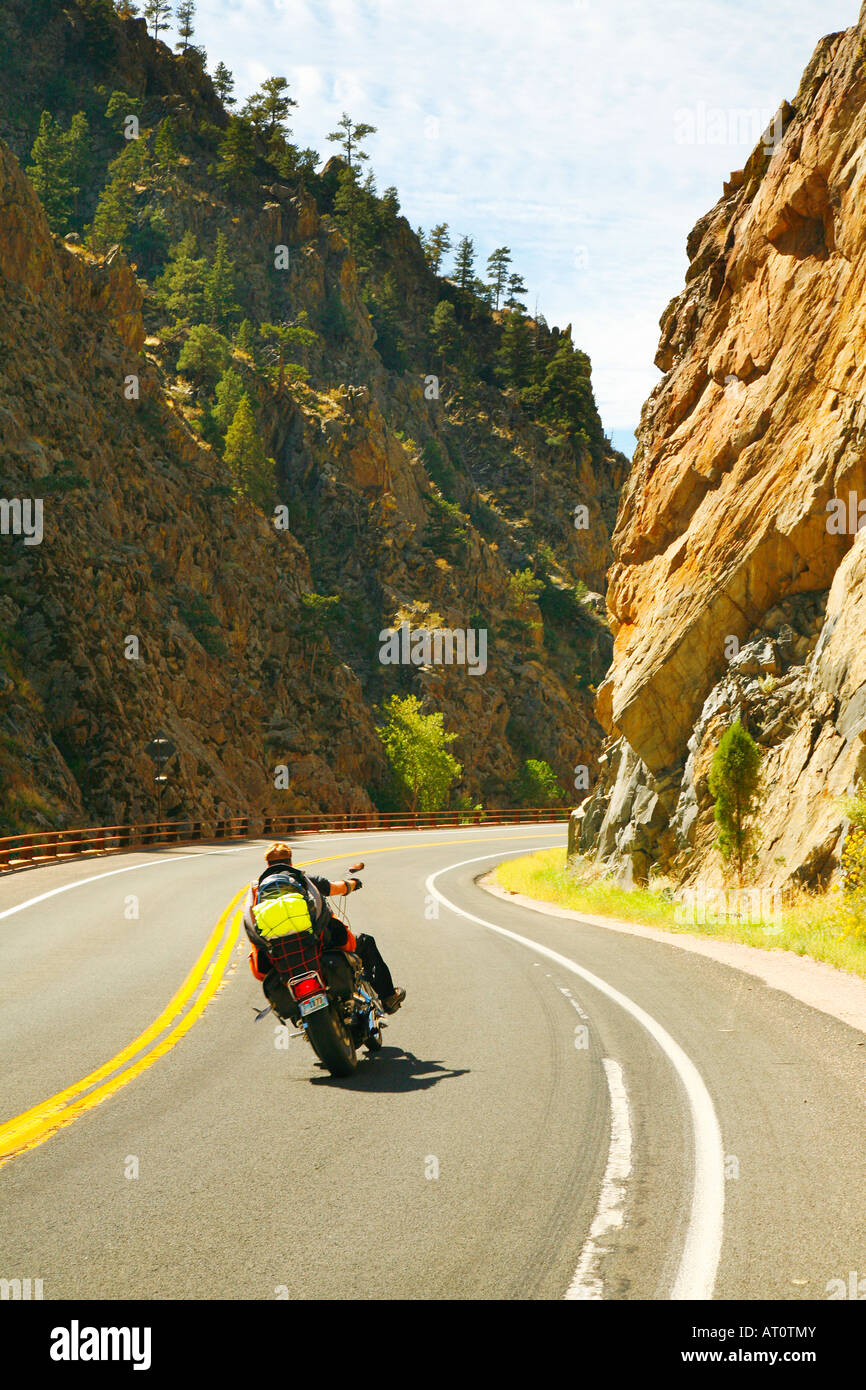 Higway 34 through Roosevelt National Forest, Colorado Stock Photo - Alamy