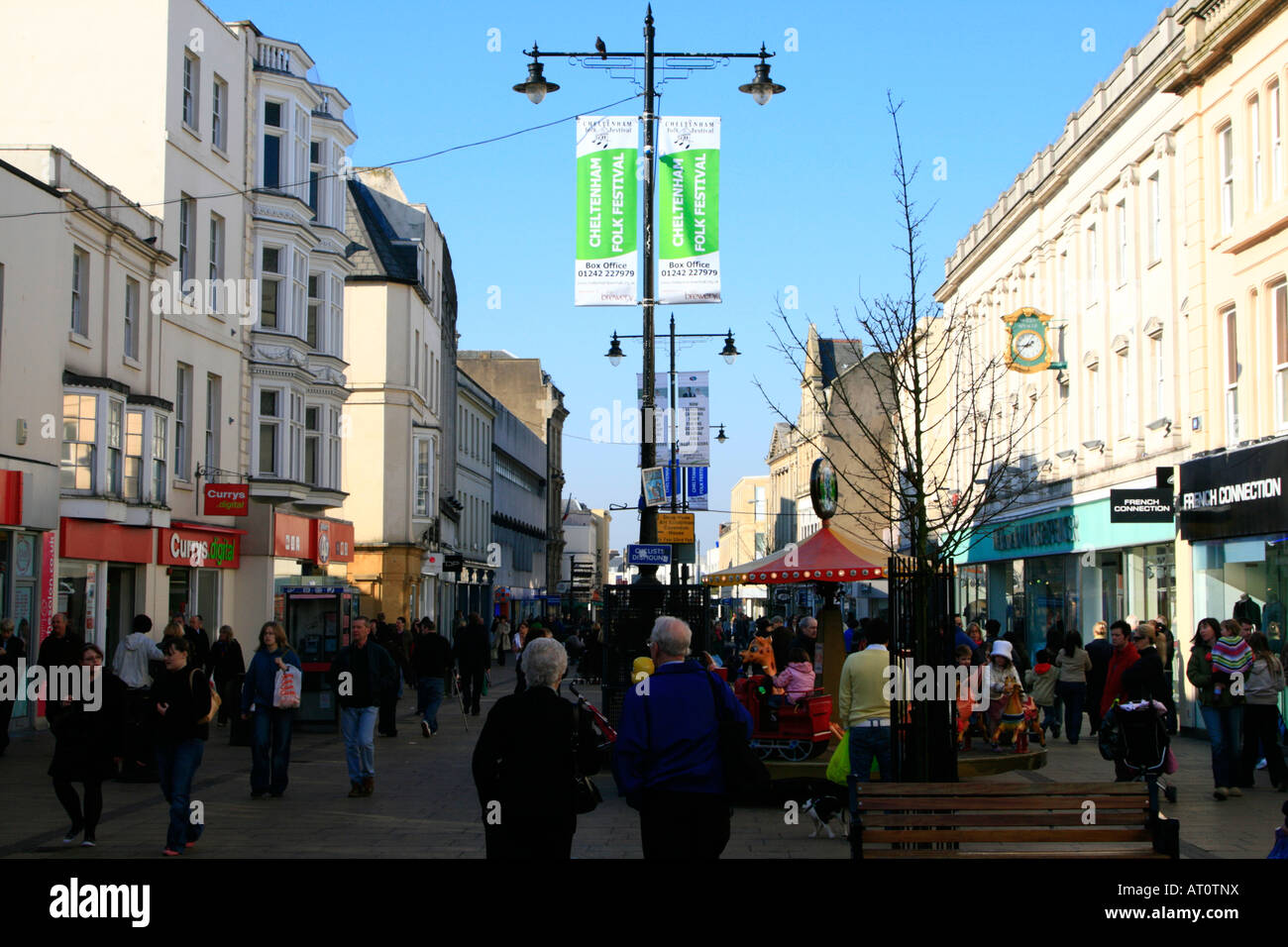 cheltenham spa town city centre shops gloucestershire england uk gb ...