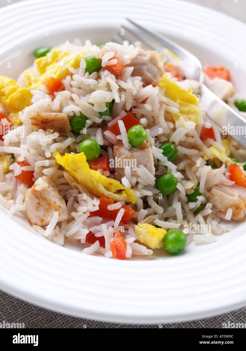 Special Chicken Egg Fried rice Stock Photo - Alamy