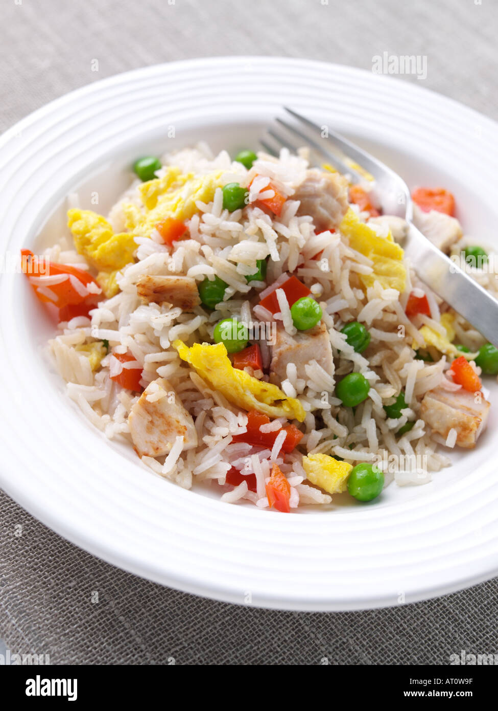 Special Chicken Egg fried rice Stock Photo - Alamy