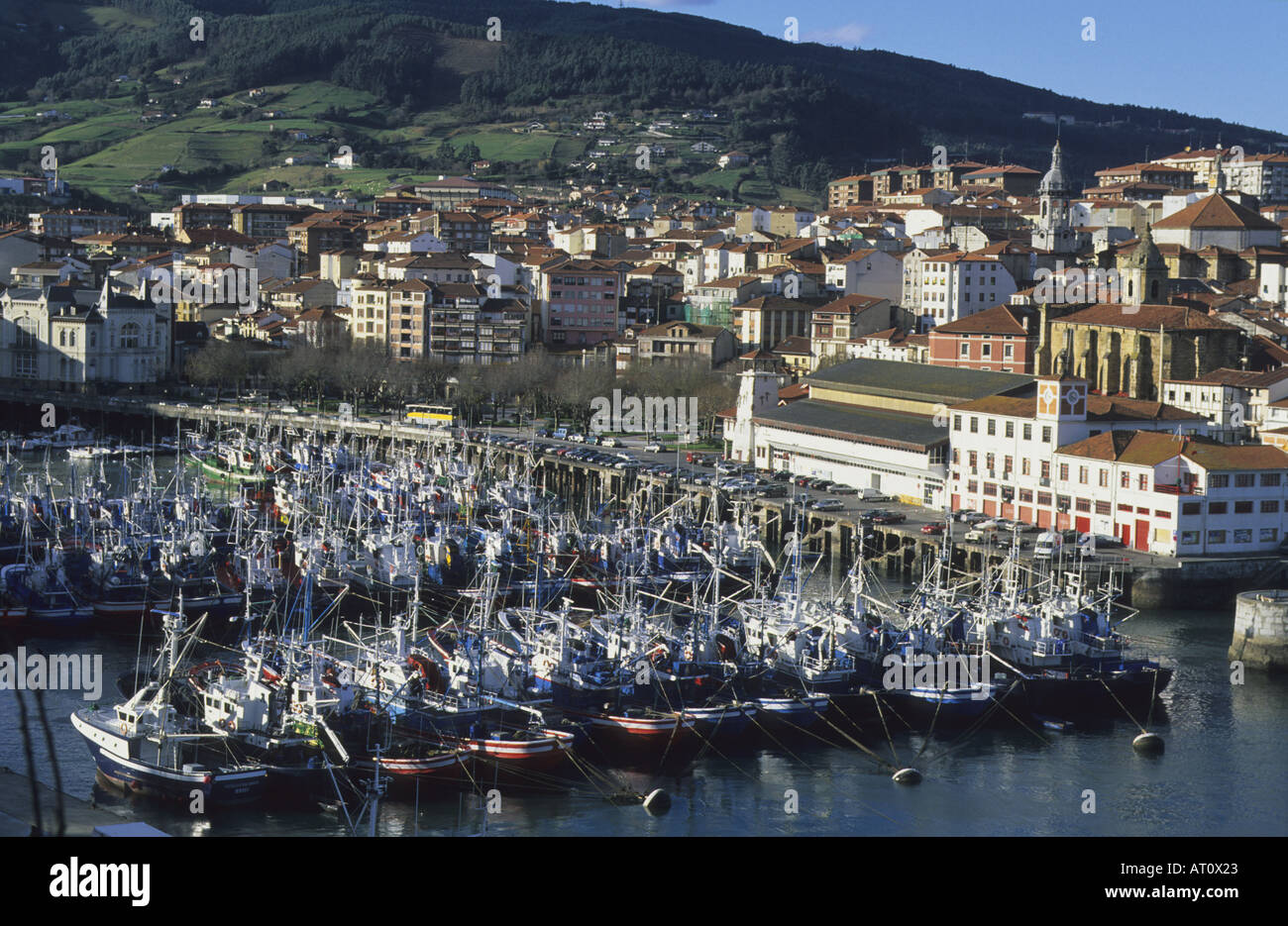 Port of Bermeo Vizcaya The Vasque Country Spain Stock Photo - Alamy