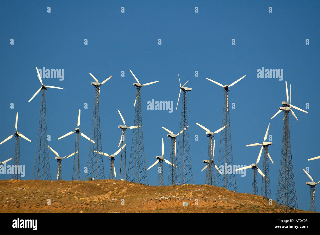 Wind turbines, Mojave, California, USA Stock Photo - Alamy