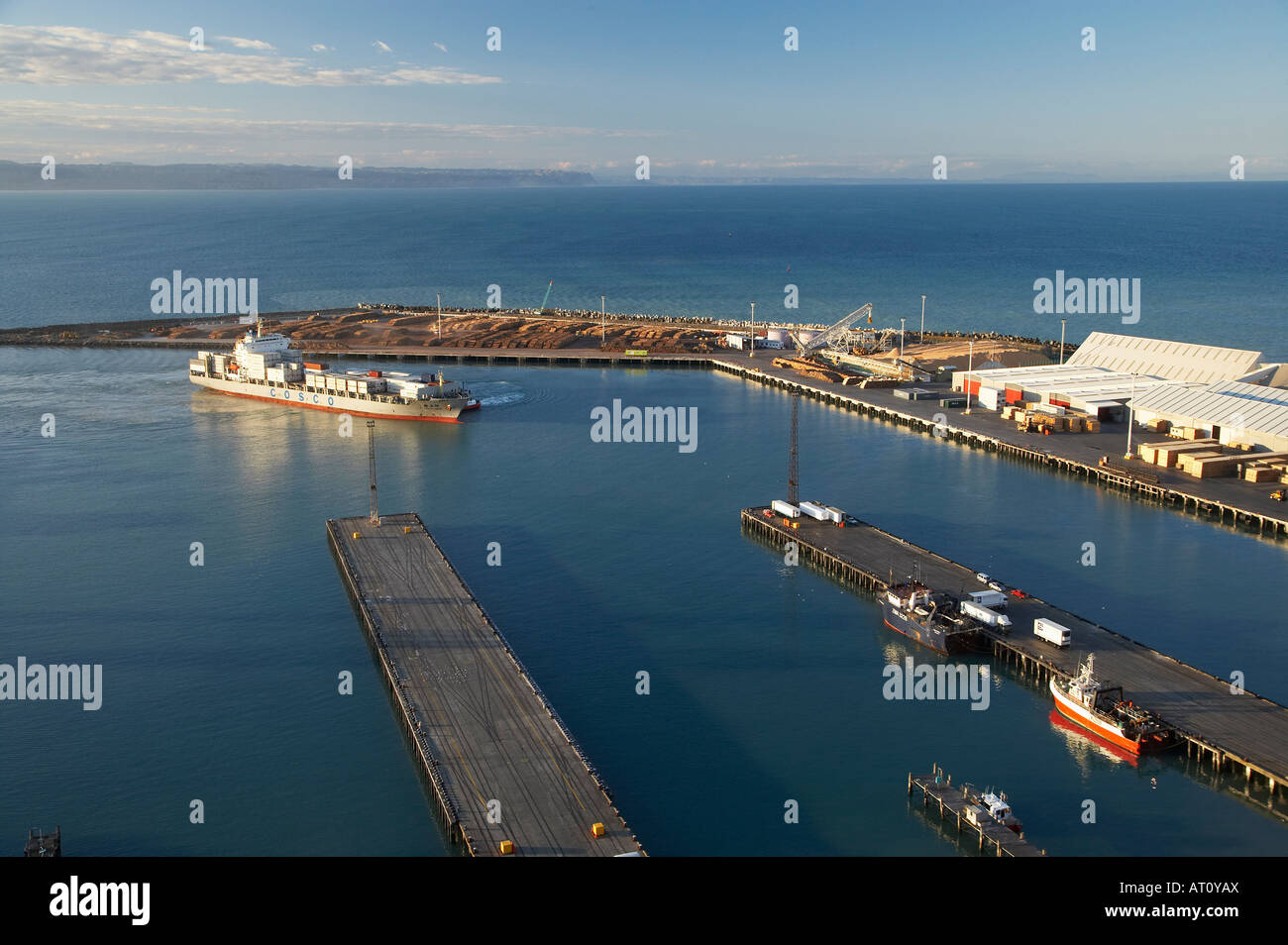 Port of Napier Hawkes Bay North Island New Zealand Stock Photo - Alamy