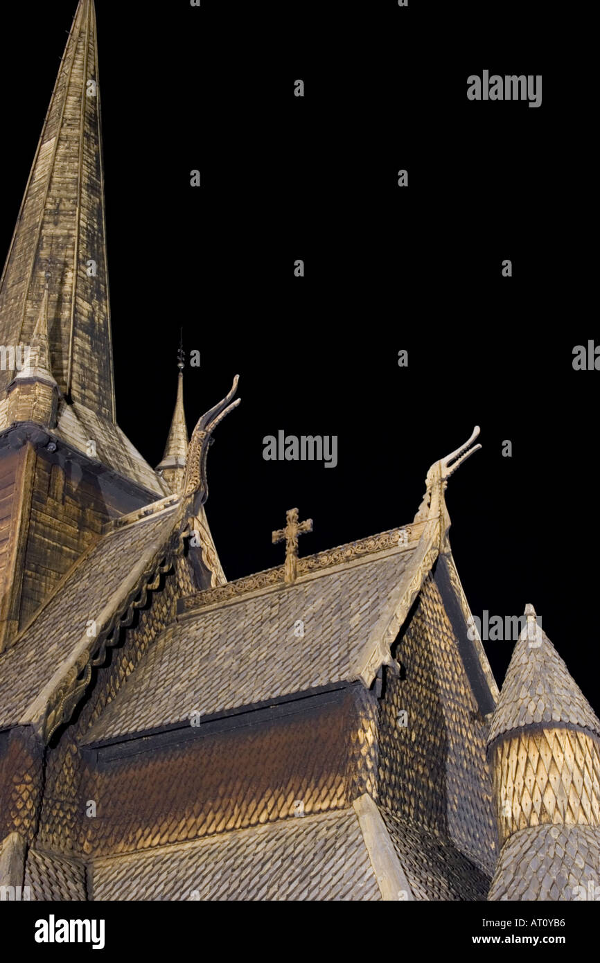 Lom stavkirke norway hi-res stock photography and images - Alamy