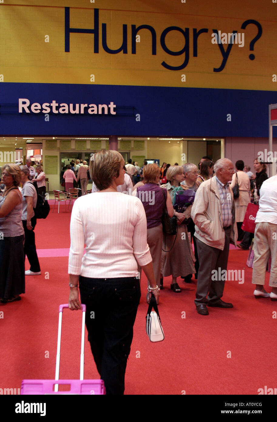 "Hungry Restaurant" sign at BBC Garden Show NEC Birmingham England ...