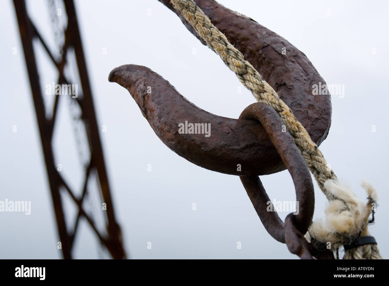 Portland Bill Crane rig Stock Photo - Alamy