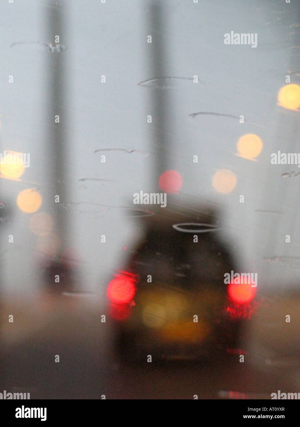 The view out of a car s windscreen of another car on the Dartford ...