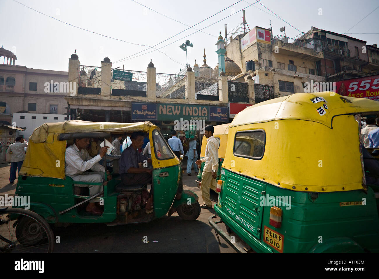 Auto rickshaws, Old Delhi, India Stock Photo - Alamy