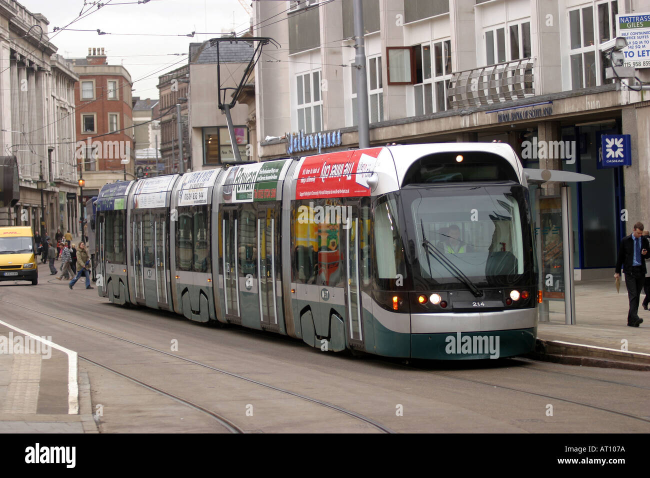 Nottingham council trams hi-res stock photography and images - Alamy
