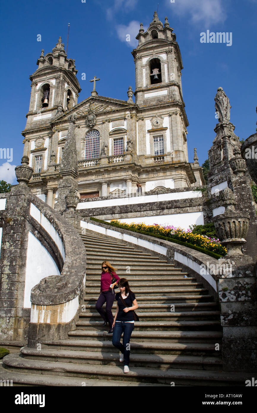 Bom Jesus do Monte Sanctuary in Braga, Portugal. One of the most famous ...