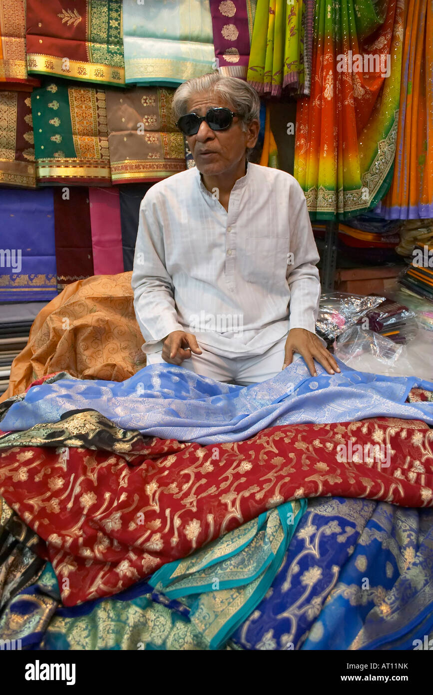 textiles shop in India Stock Photo - Alamy