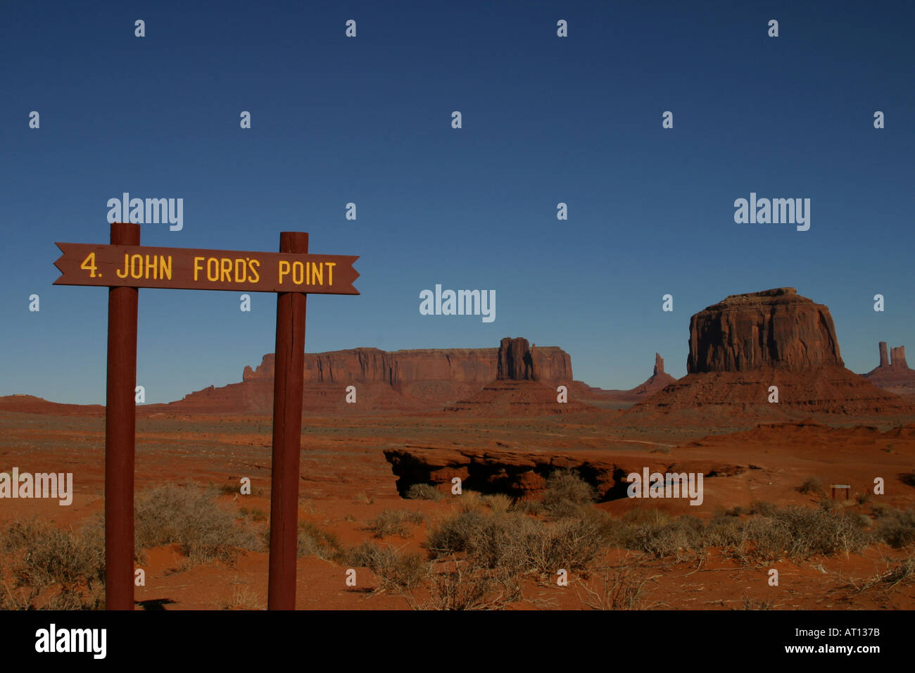 View from John Ford Point Monument Valley Stock Photo - Alamy