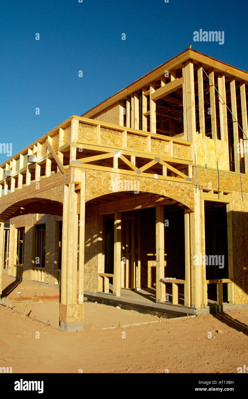 Details of new home construction in a new residential development in ...