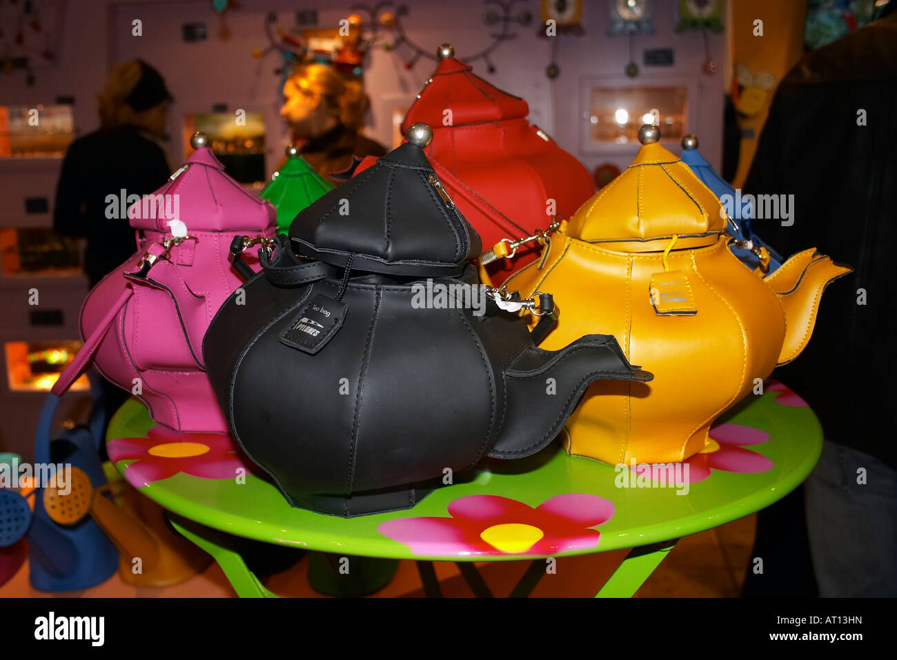 colorfull tea pots Stock Photo - Alamy