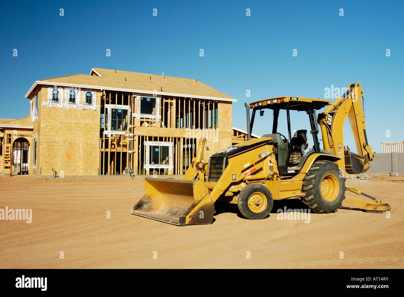Details of new home construction in a new residential development in ...