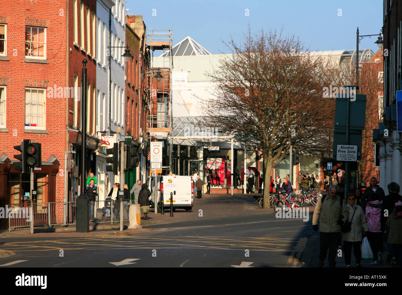 worcester town centre worcestershire england uk gb Stock Photo - Alamy
