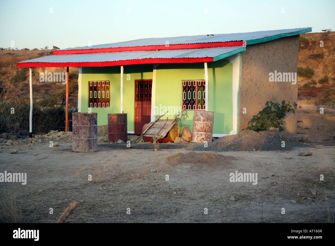 Small colorful home in remote rural Ethiopia Stock Photo - Alamy