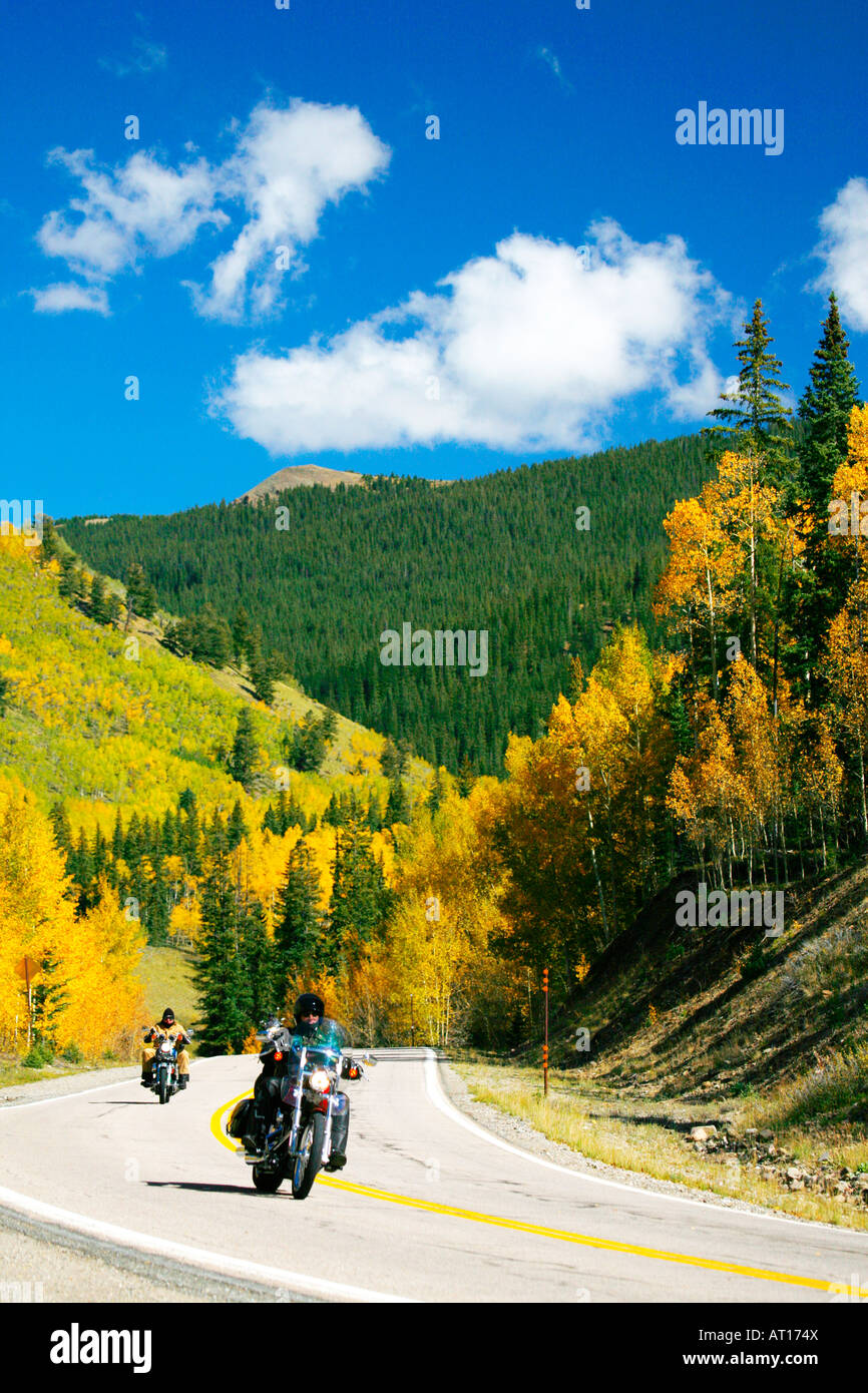 Ascent to Slumgullion Pass on Highway 149, Uncompahgre National Forest ...