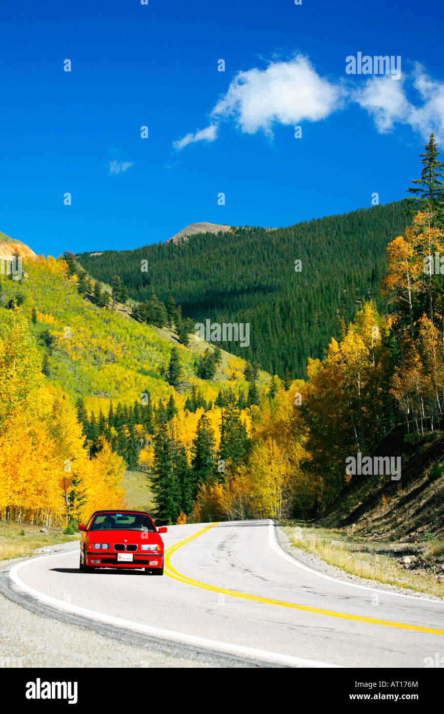 Ascent to Slumgullion Pass on Highway 149, Uncompahgre National Forest ...
