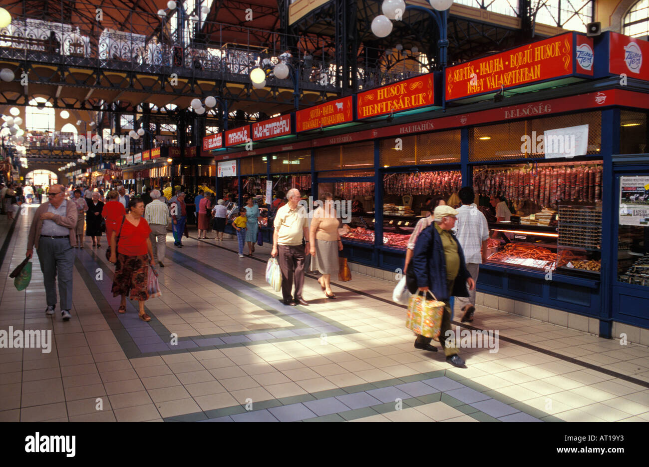 Hungary, Budapest, Big Market Hall Stock Photo - Alamy