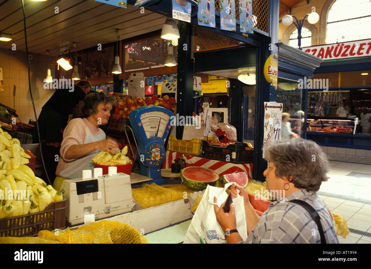 Hungary, Budapest, Big Market Hall Stock Photo - Alamy