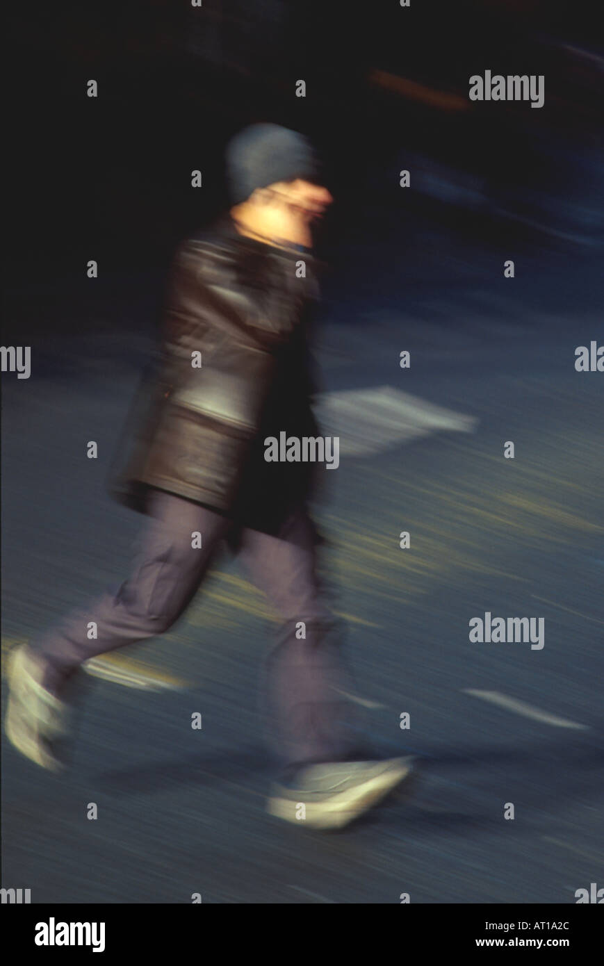 man running with mobile phone Stock Photo - Alamy