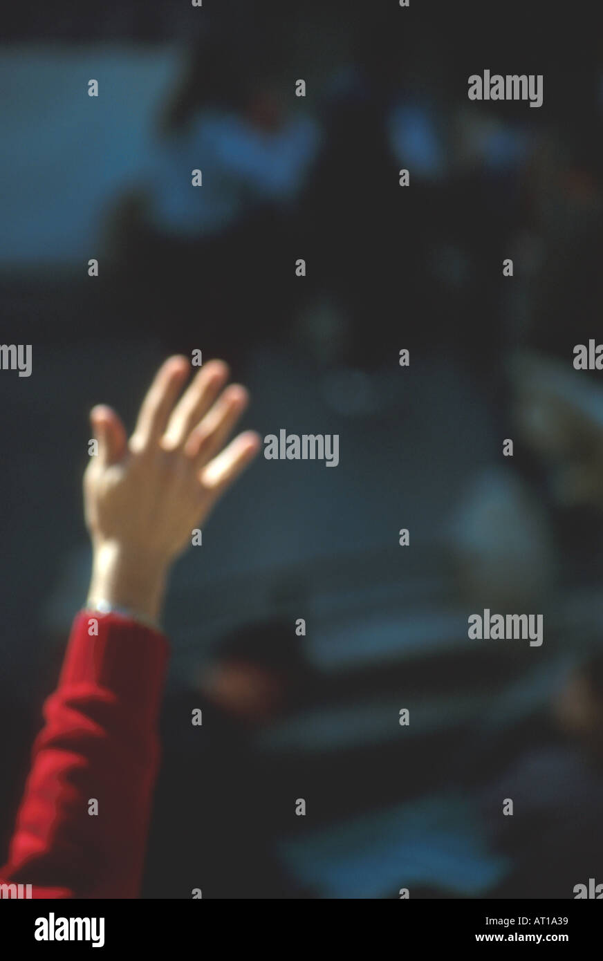 hand waving in the air Stock Photo - Alamy