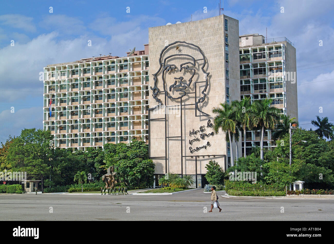 Cuba Havana Building in Plaza de La Revolution with Che Guevara ...