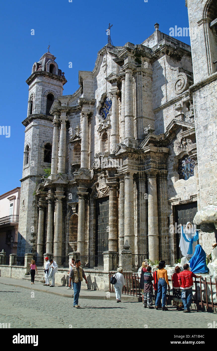 Cuba Havana Catedral de San Cristobal JMH0132 Stock Photo - Alamy