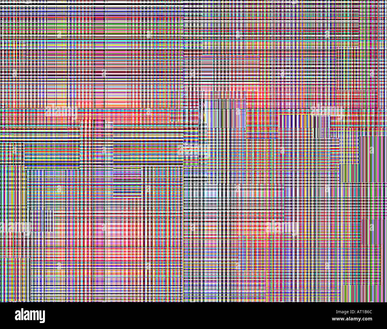EXTREME PLAID is original digital art that conveys order and change ...