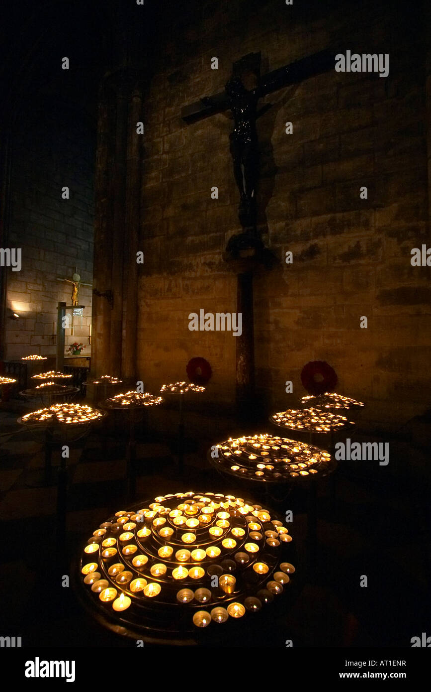 Cross in the interior of Notre Dame de Paris Stock Photo - Alamy