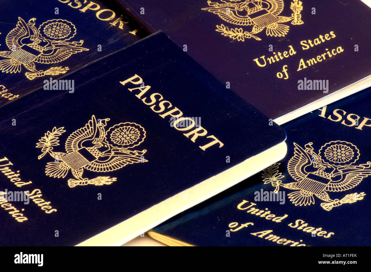 several United States passports Stock Photo - Alamy
