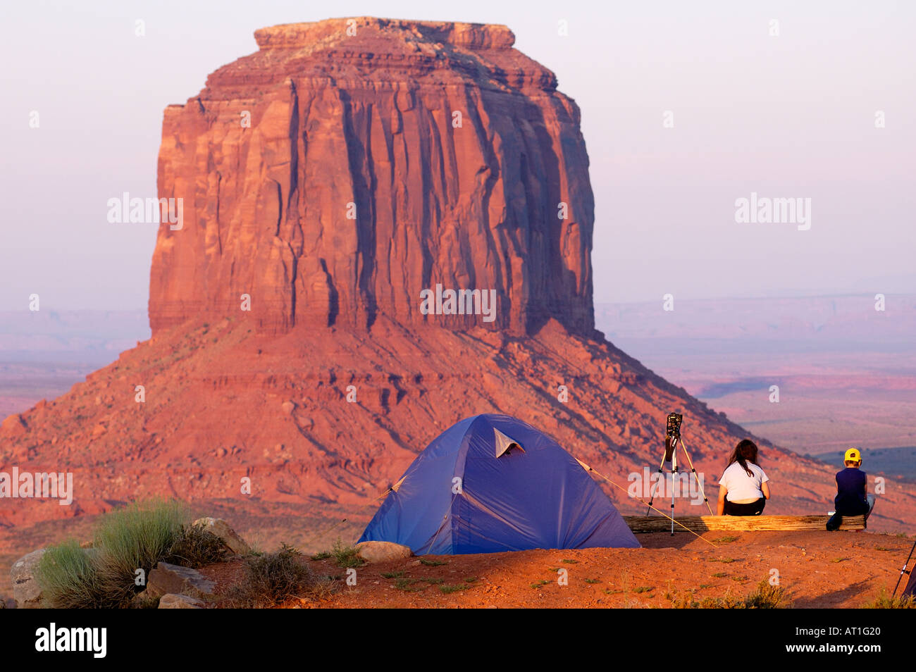Usa monument valley camping tent hi-res stock photography and images ...