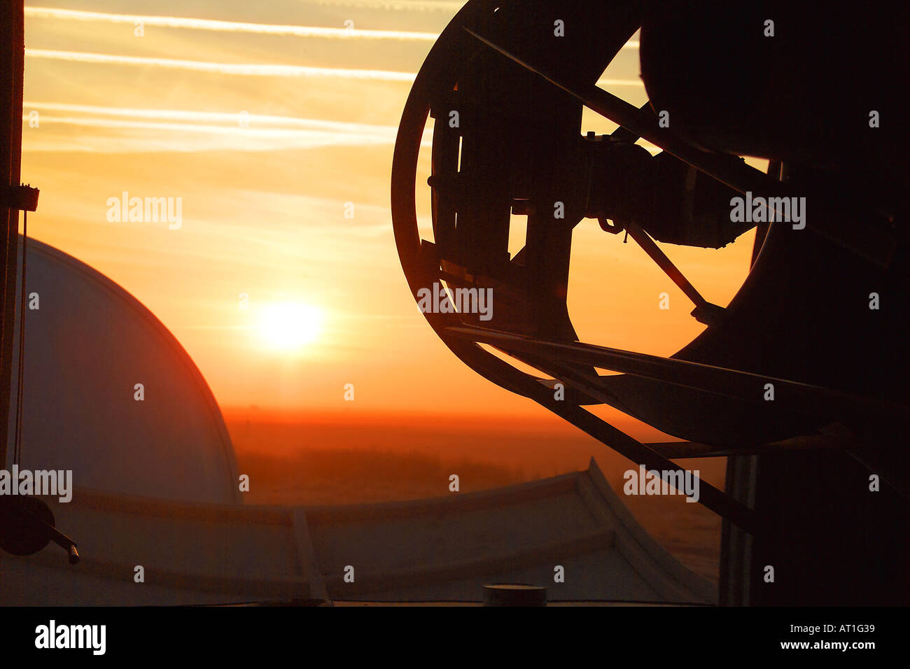 Sunset from observatory Stock Photo - Alamy